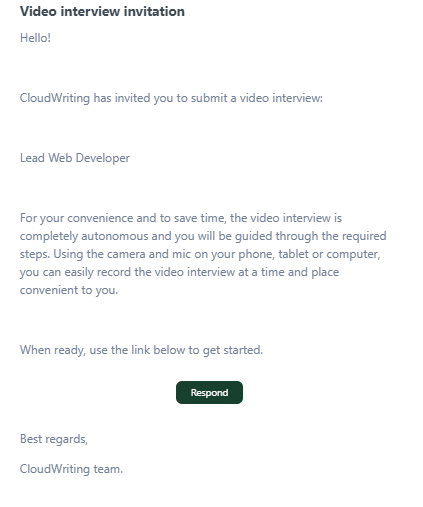 Quick Start - Async Interview