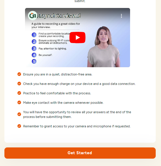 5-Step Interview Process - Async Interview