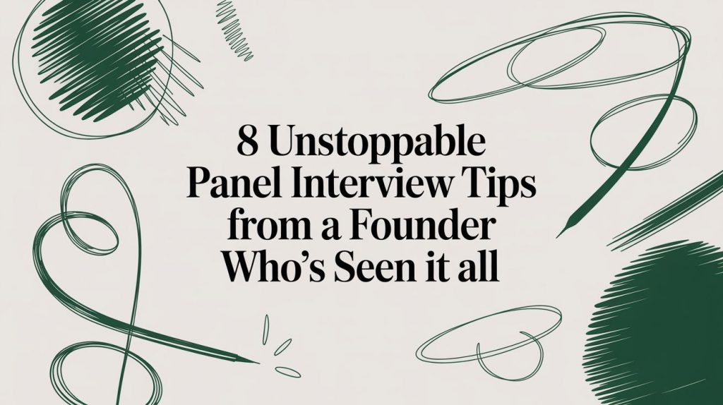 8 Unstoppable Panel Interview Tips from a Founder Who's Seen It All